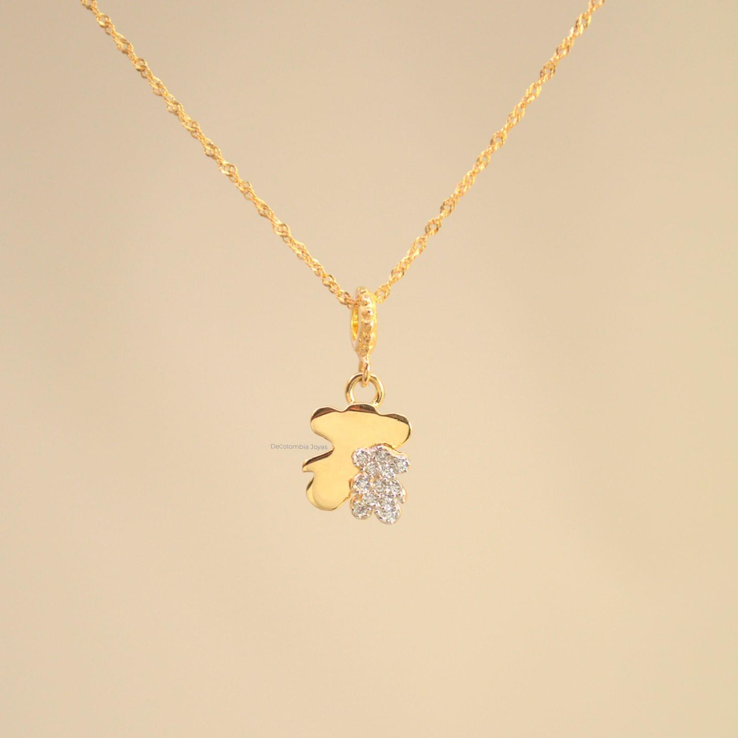 Dije Oso Oro 18k DI38 – DeColombia Joyas