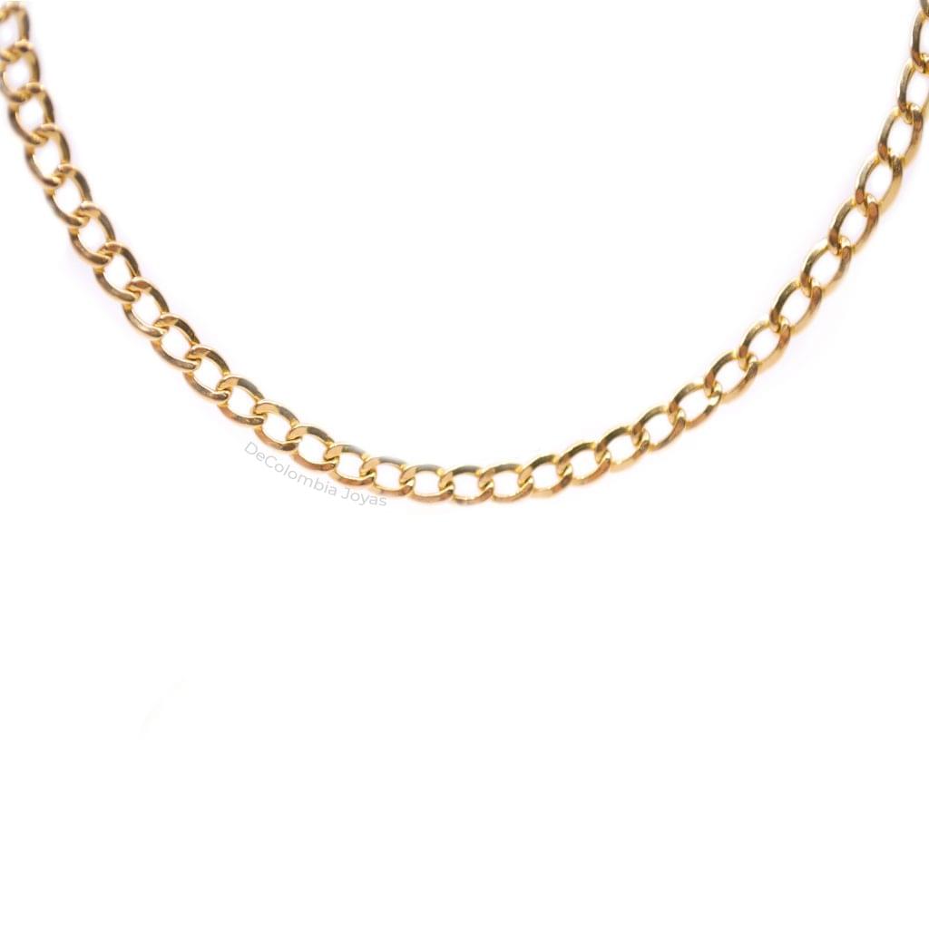 Cadena Cubana Oro 18k /60cm - Oro 18k, Plata925 y PlataOro