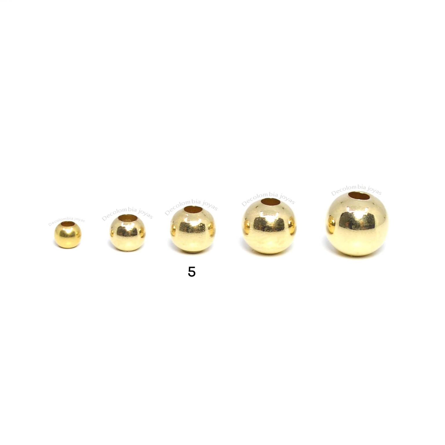 Balines Lisos - DeColombia Joyas